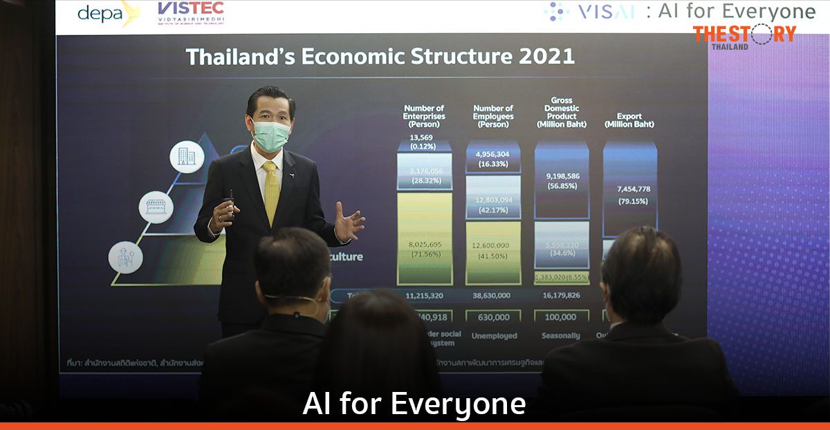 ดีป้า จับมือ VISTEC เปิดตัว “VISAI” พัฒนา AI-enabled Solutions